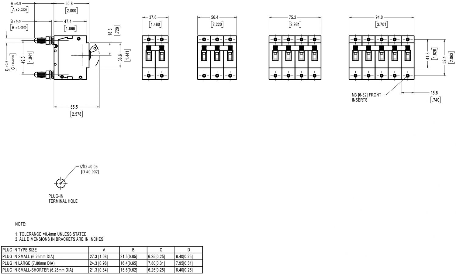 Higher Ratings Bridged Poles 80 Vdc Plug-in Terminals | CBI-electric ...